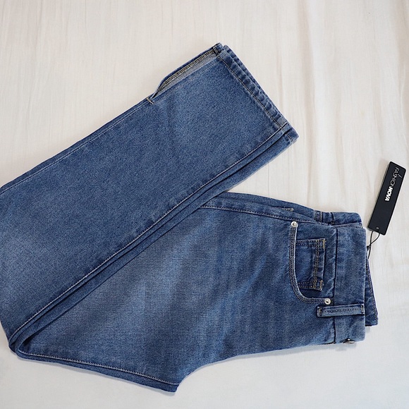 Fashion Nova | Jeans | Nwt Fashion Nova 9s Split Hem Straight Leg Jeans ...